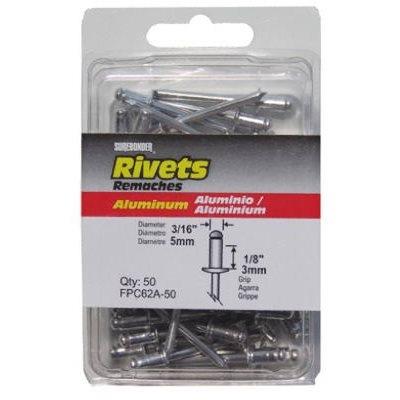 Buy 50-Pack Short Aluminum Rivets - Homebox4.com